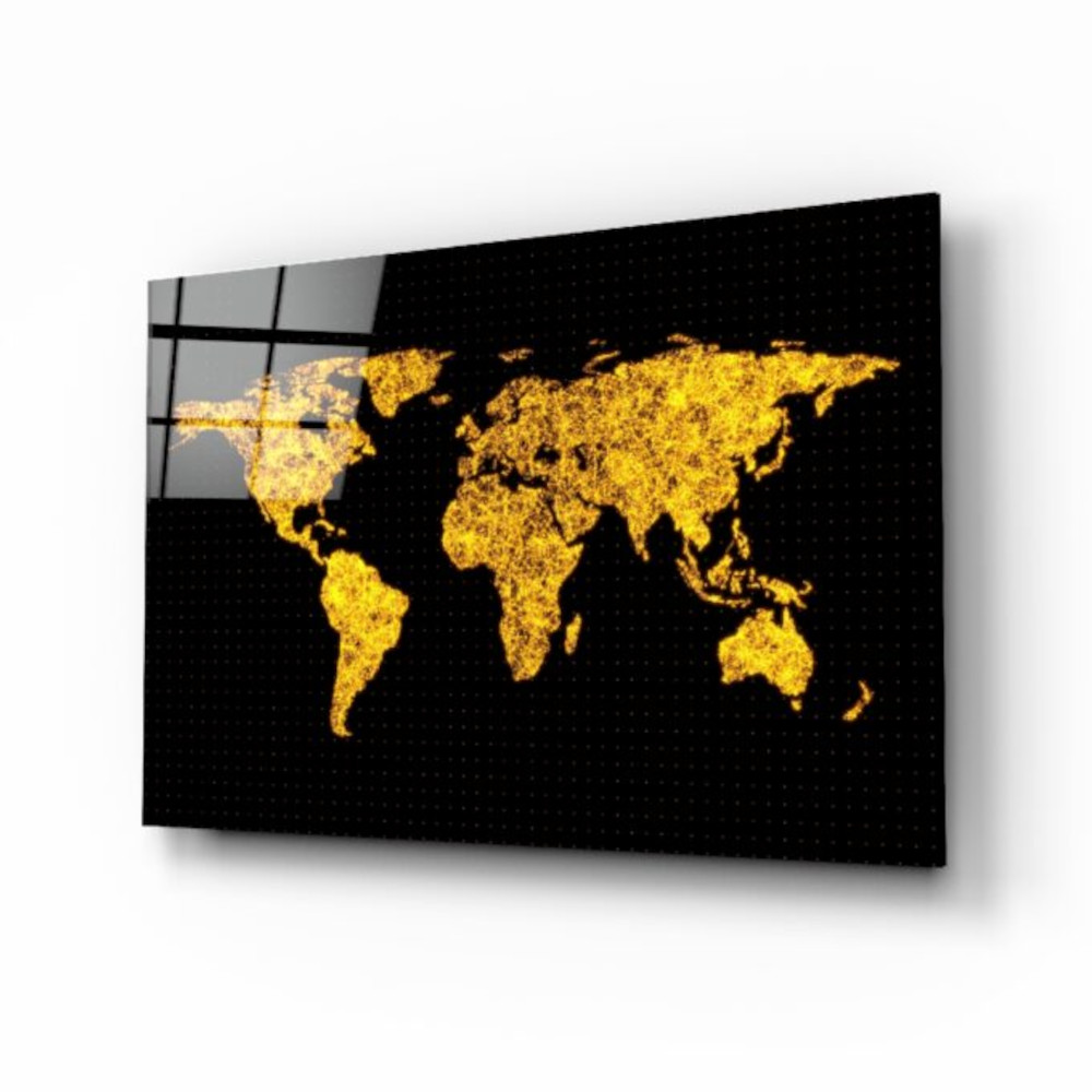 World Map Glass Painting – tuvetu | shop online | worldwide delivery