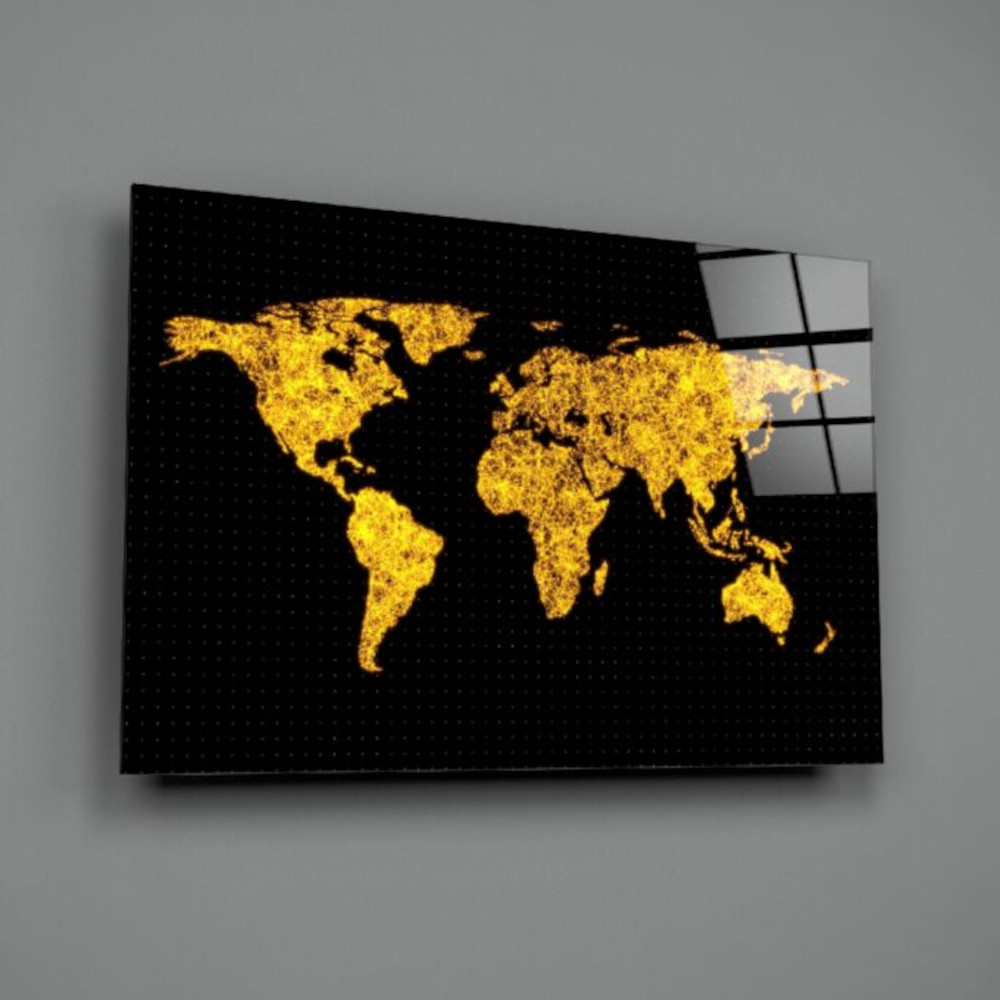 World Map Glass Painting – tuvetu | shop online | worldwide delivery